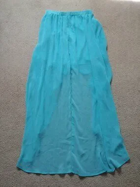 Xhilaration | Skirts | Xhilaration Aqua Sheer Beach Wear Skirt Size ...